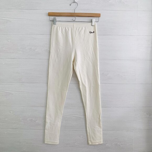 Patra | Pants & Jumpsuits | Patra Ribbed Ivory Cropped Leggings S ...